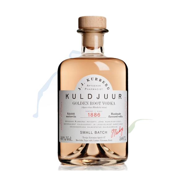 VODKA | J.J. Kurberg Kuldjuur Golden Root 40° 50cl. - La Cristallina Water